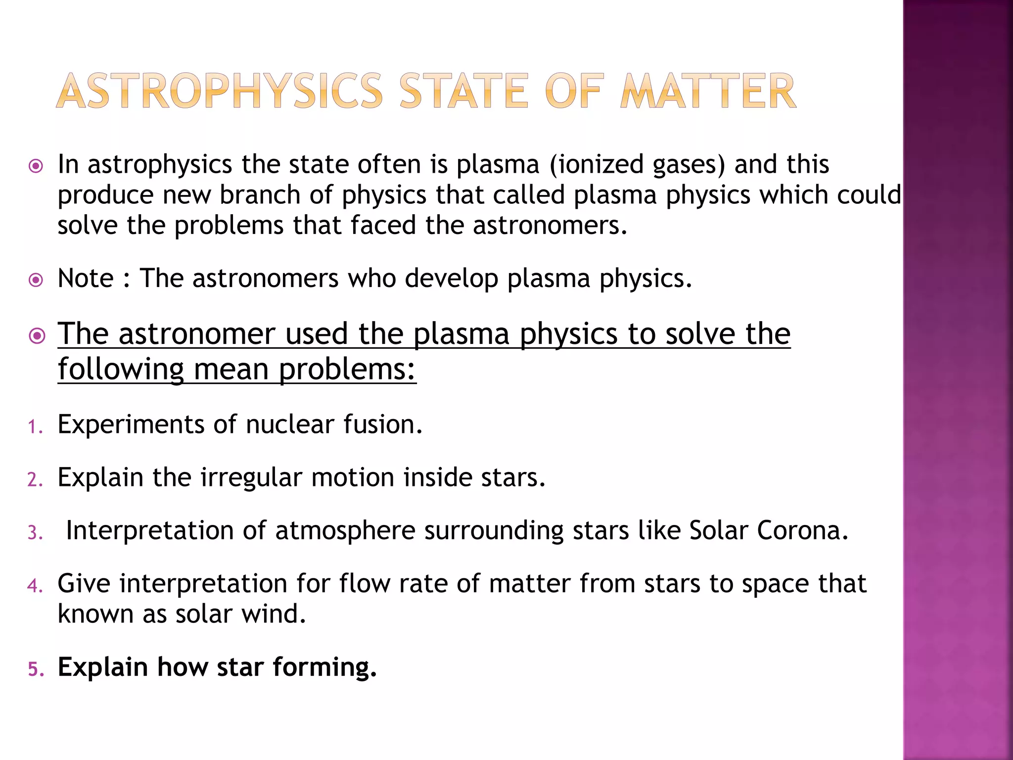 Astrophysics lecture | PPTX