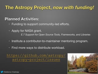 Astropy Project Update for ADASS | PPT
