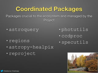 Astropy Project Update for ADASS | PPT