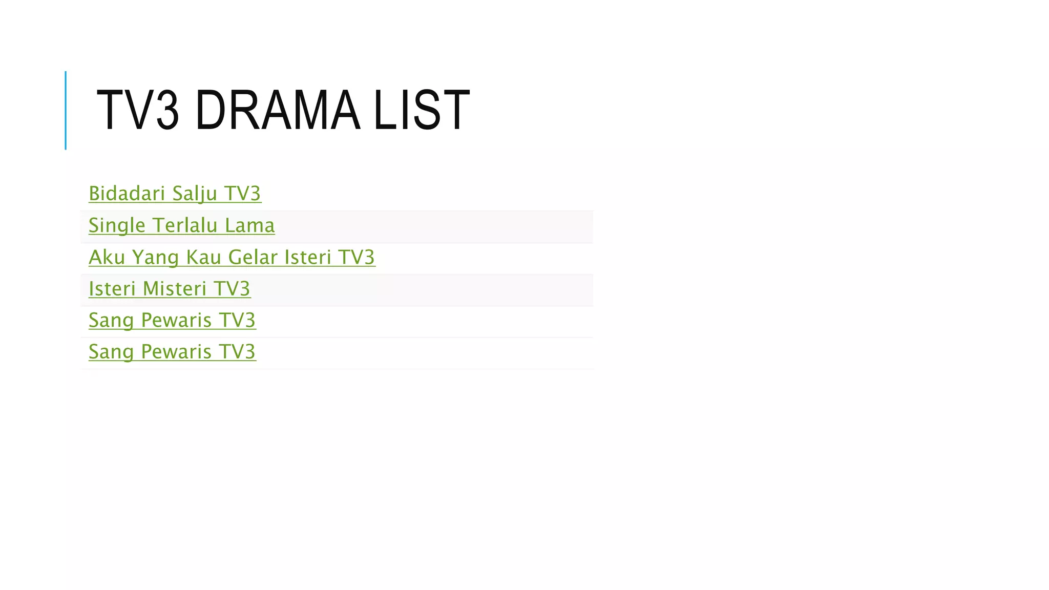 Astro Ria Drama List