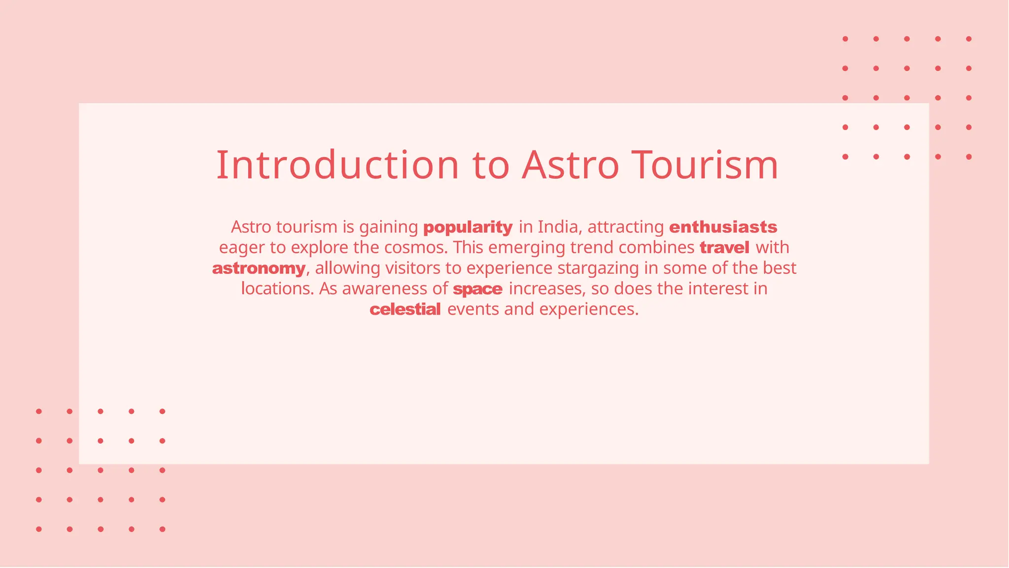 Astro Tourism In India. Astroport Global | PPTX
