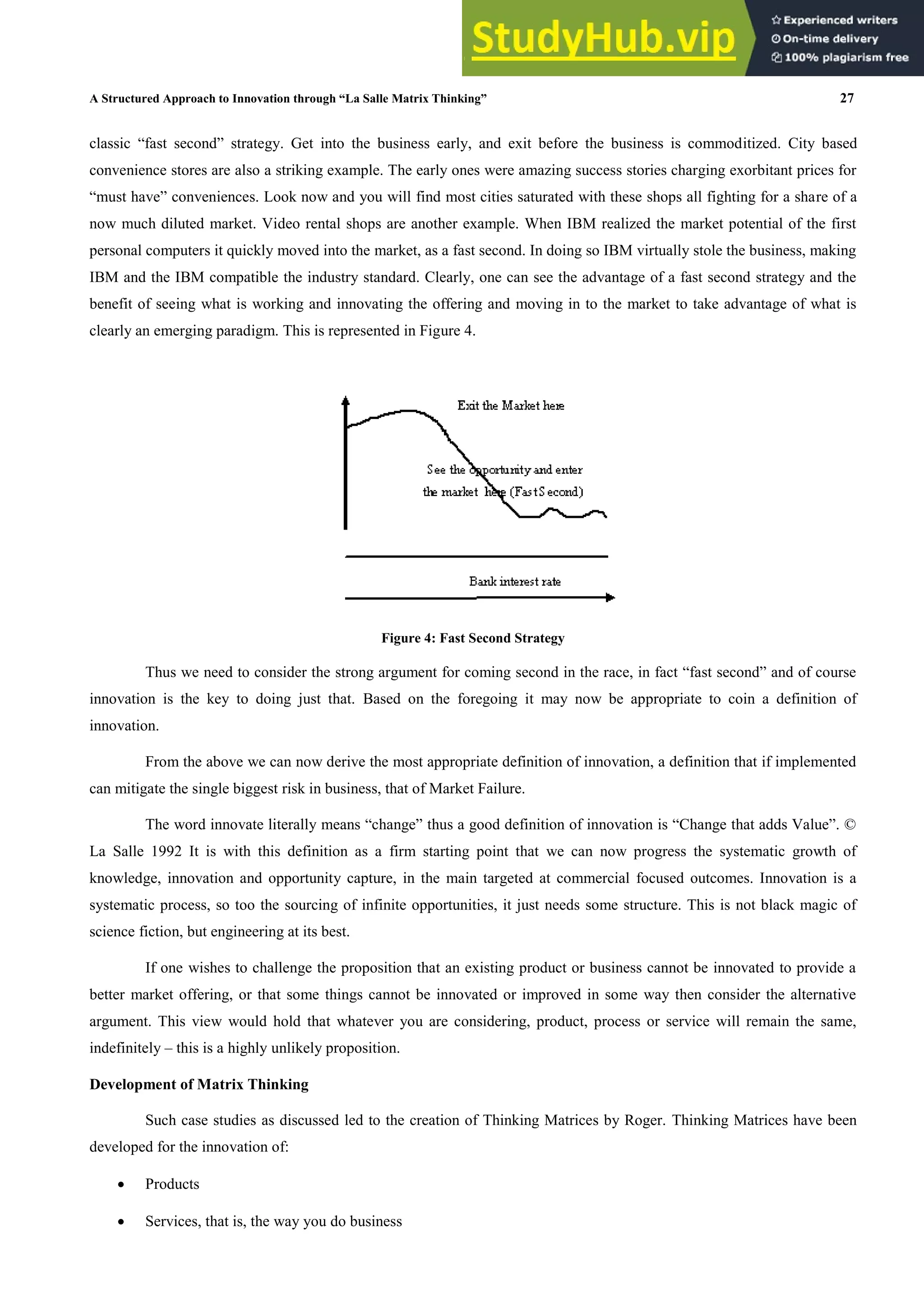 A Structured Approach To Innovation Through La Salle Matrix Thinking ...