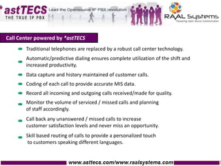 astTECS Call Center Solutions | PPT