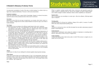 A STUDENT S GLOSSARY OF LITERARY TERMS | PDF