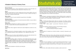 A STUDENT S GLOSSARY OF LITERARY TERMS | PDF