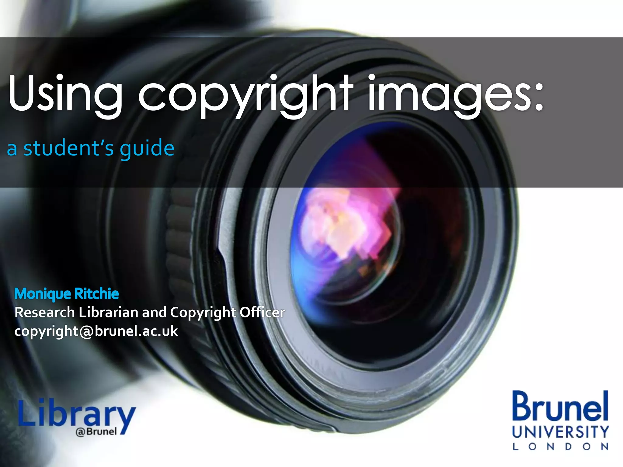 Using copyright images: a student's guide | PPTX