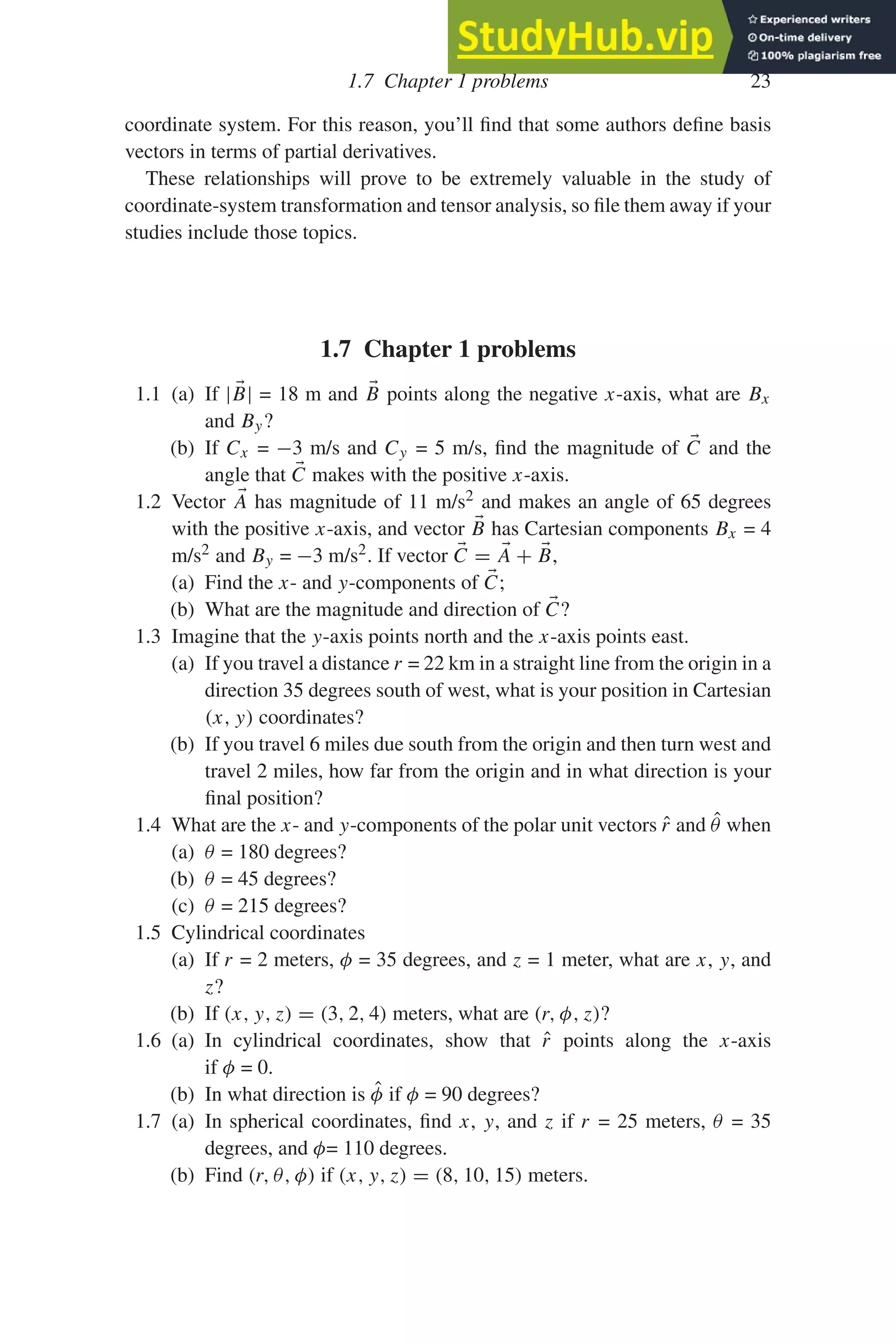 A Students Guide To Vectors And Tensors | PDF