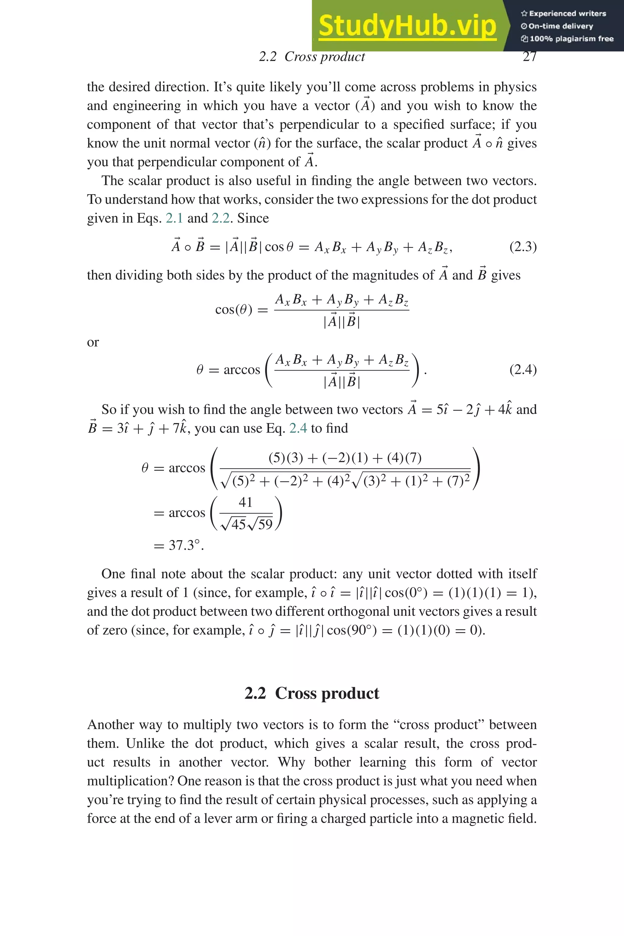 A Students Guide To Vectors And Tensors | PDF