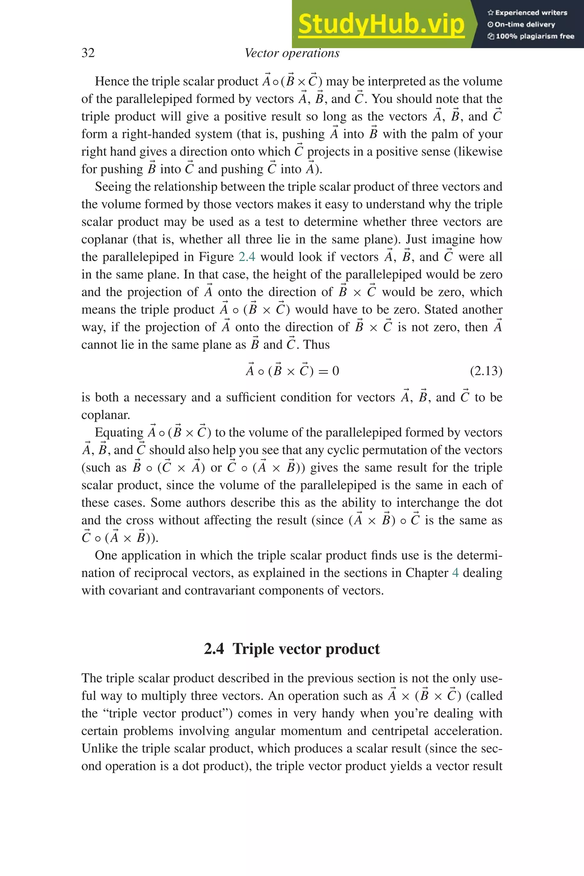 A Students Guide To Vectors And Tensors | PDF
