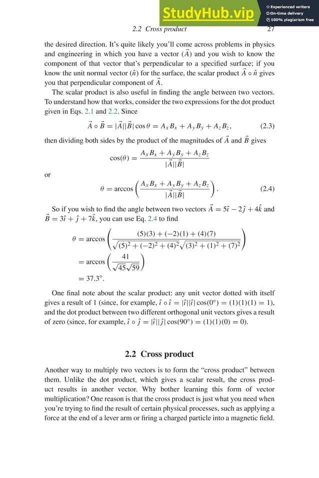 A Students Guide To Vectors And Tensors | PDF