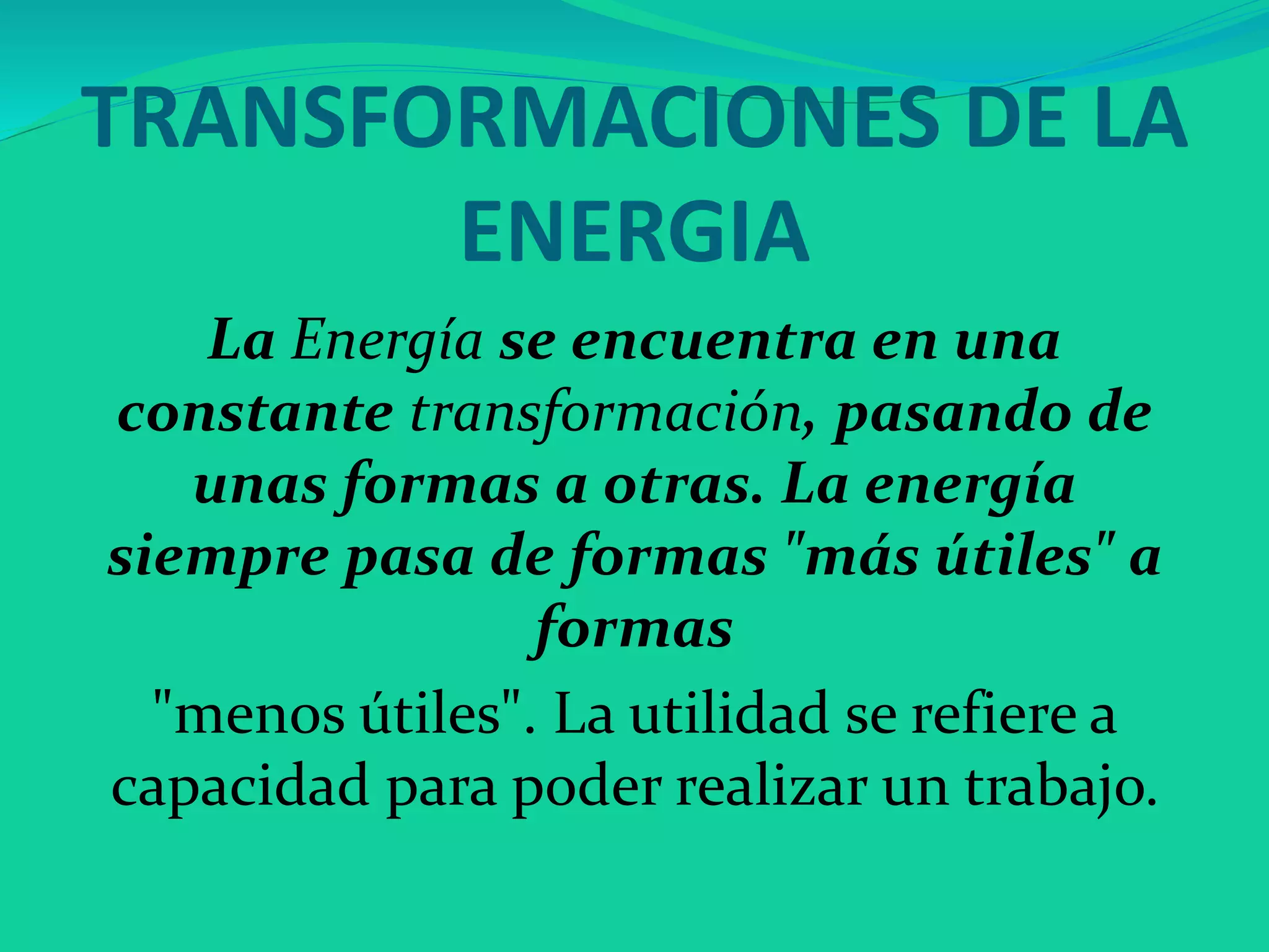 La Conservación de la Energia | PPTX | Power and Energy Industry ...