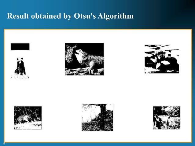 A study and comparison of different image segmentation algorithms | PPT