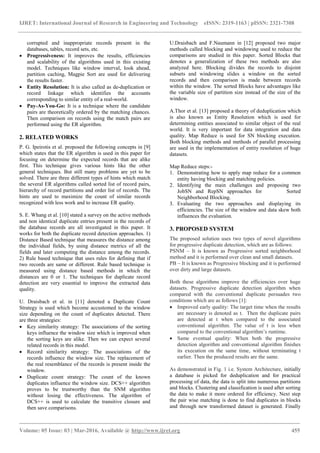 A study and survey on various progressive duplicate detection mechanisms | PDF