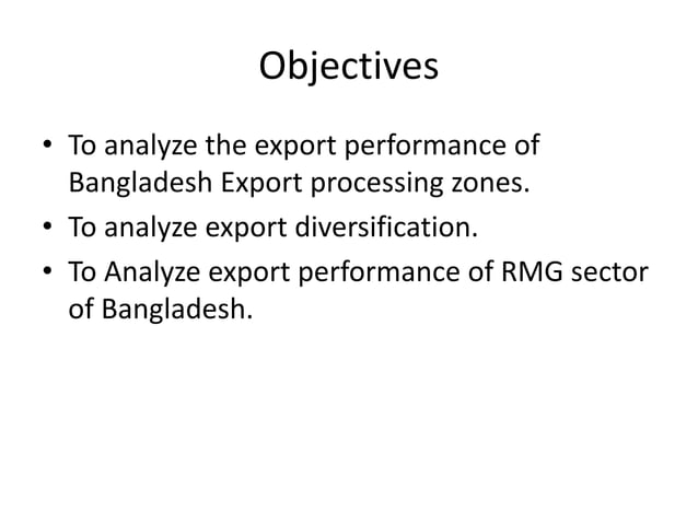 A study based on the export processing zones | PPT