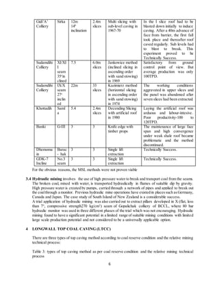 A study into the feasibility of application of longwall top coal caving ...