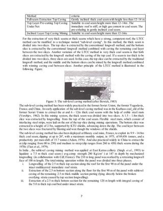 A study into the feasibility of application of longwall top coal caving ...