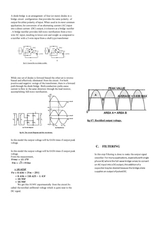 A study of 220V AC-5V DC Converter | DOCX
