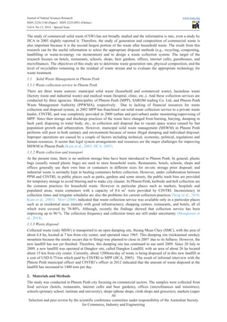 A study of commercial solid waste generation and composition | PDF ...