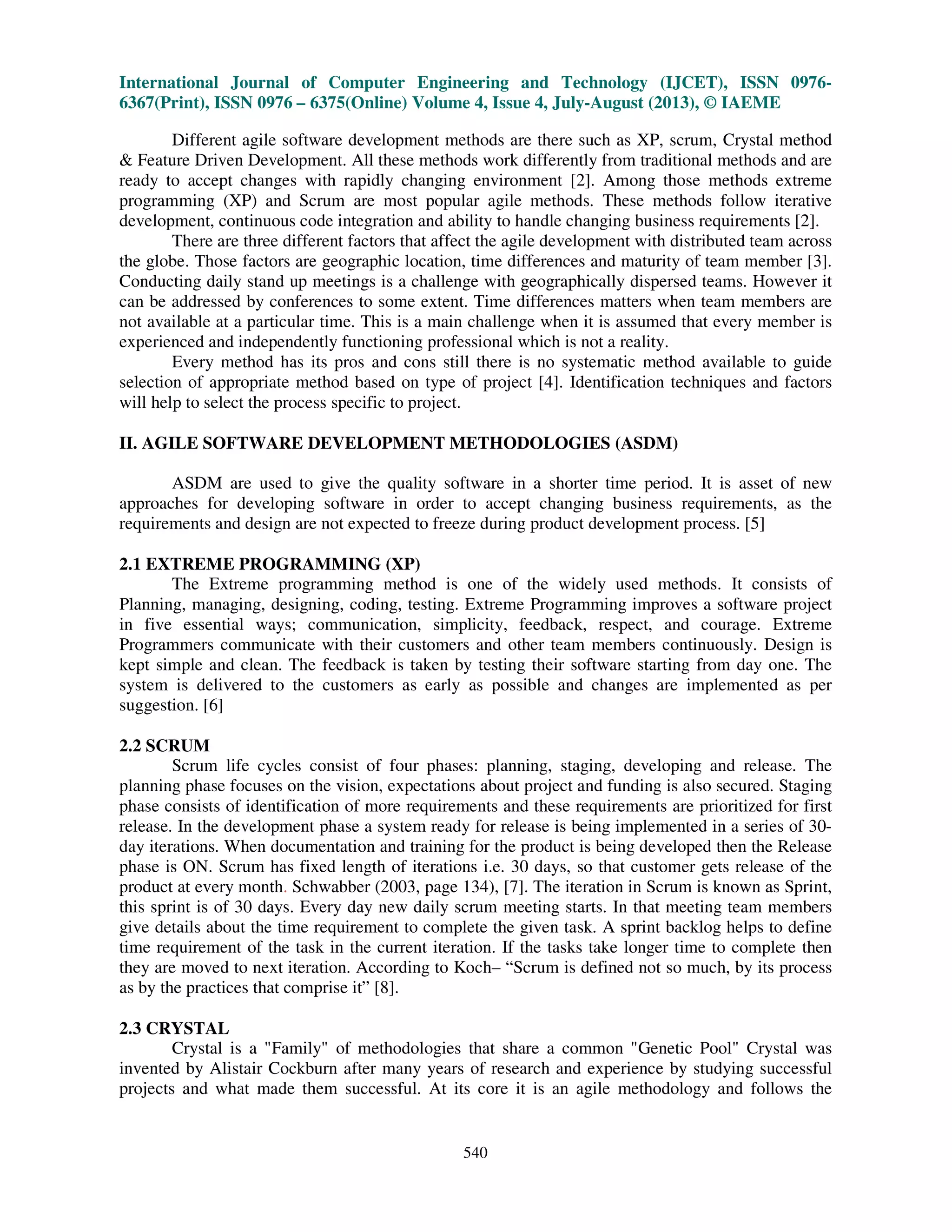 A study of critical success factors for adaption of agile methodology | PDF