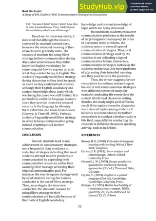 A STUDY OF EFL STUDENTS ORAL COMMUNICATION STRATEGIES IN DISCUSSIONS | PDF