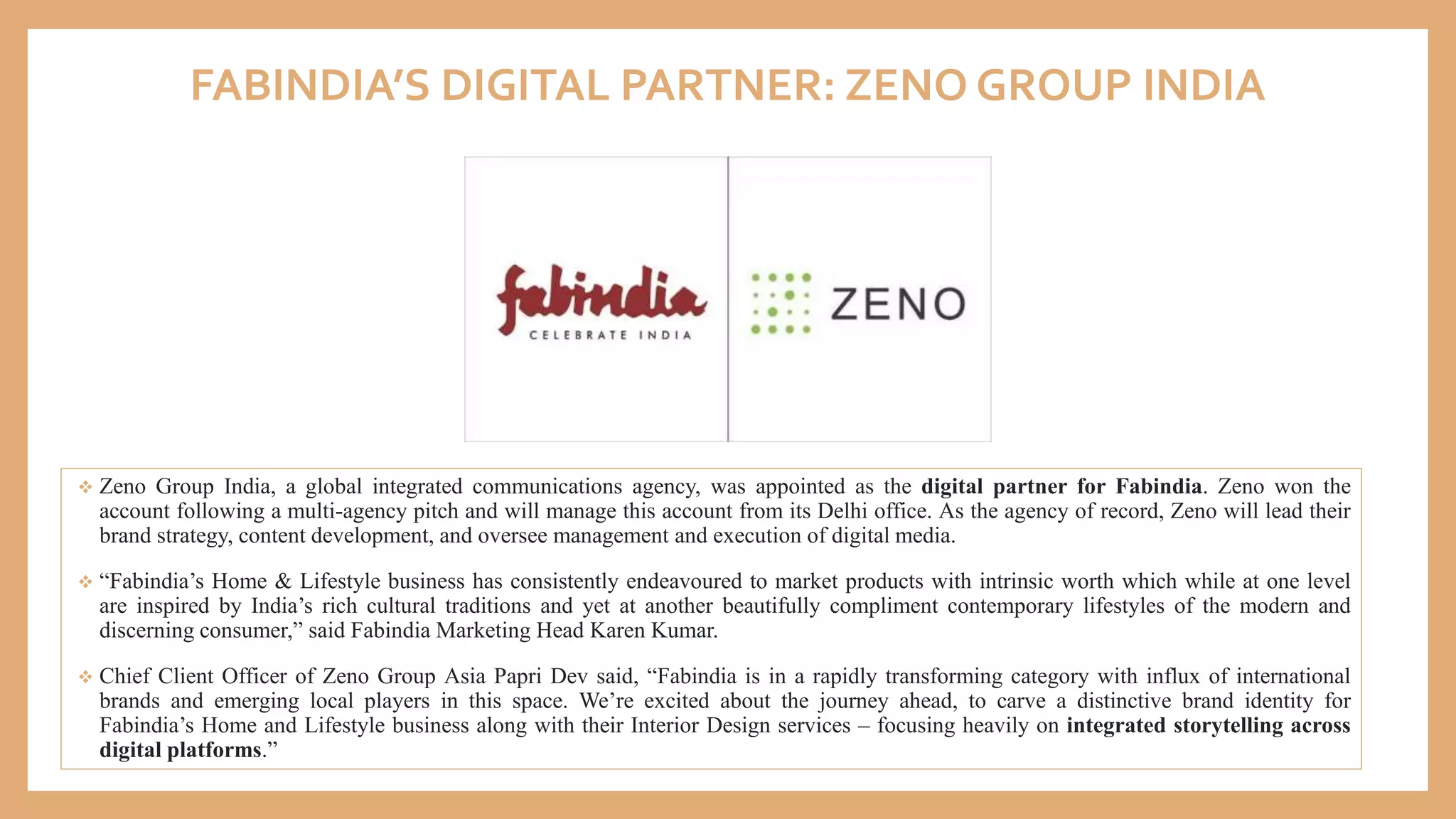 A Study of Fabindia's Sales & Distribution Model | PPTX