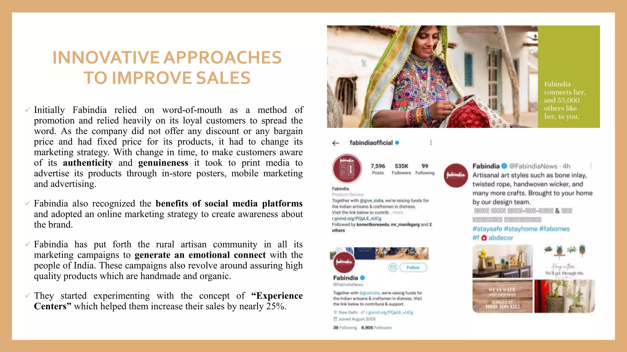 A Study of Fabindia's Sales & Distribution Model | PPTX