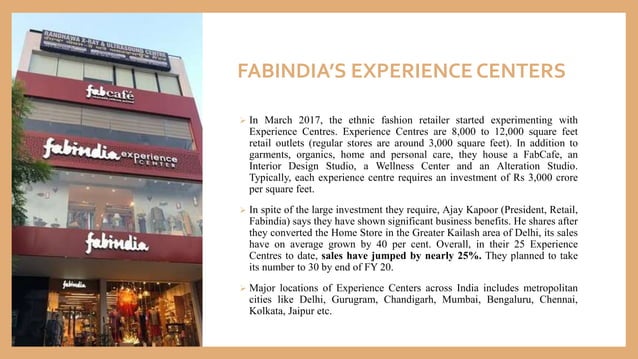 A Study of Fabindia's Sales & Distribution Model | PPTX | Retail Industry | Industries