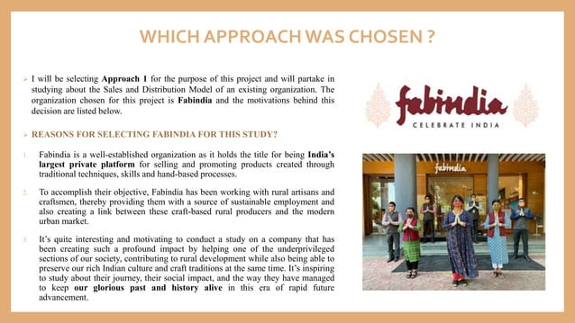 A Study of Fabindia's Sales & Distribution Model | PPTX | Retail ...