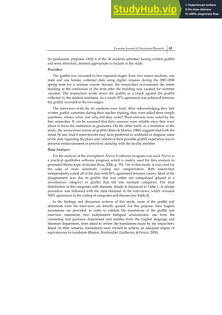 A Study Of Graffiti In Teacher Education | PDF | Design | Fine Art