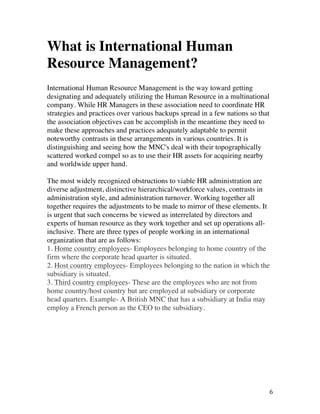 A study of international human resource management- theories and ...