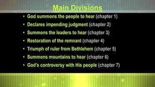 The Prophet Micah | PPTX