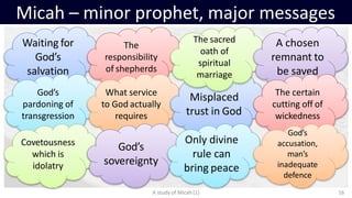 The Prophet Micah | PPTX