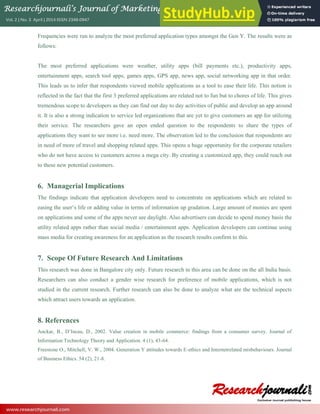 A Study Of Mobile Application Preferences Of Youth And Future Scope | PDF