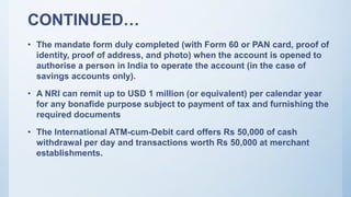 A Study of NRI Banking Services in India | PPTX