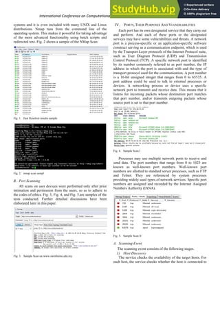 A Study Of Open Ports As Security Vulnerabilities In Common User ...