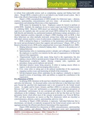 A Study Of Organizational Citizenship Behaviour (OCB) And Its ...