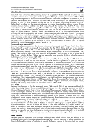 A study of pakistan china defense relations (2000-2012) | PDF