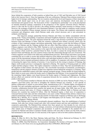 A study of pakistan china defense relations (2000-2012) | PDF