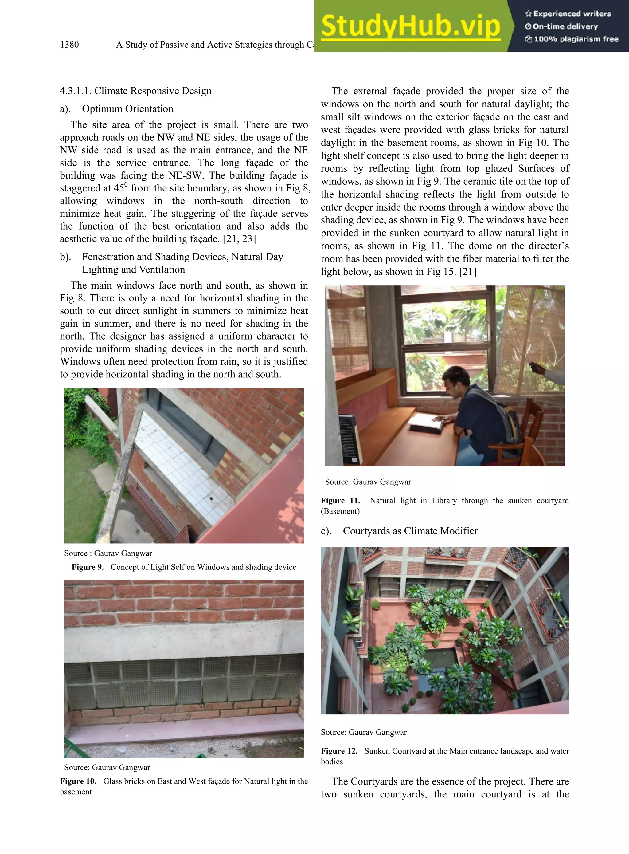 A Study Of Passive And Active Strategies Through Case Studies For The ...