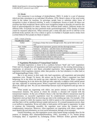 A Study of Principled Negotiation Based on Transactional Analysis ...