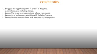 A study of restaurant with respect to Zomato | PPTX