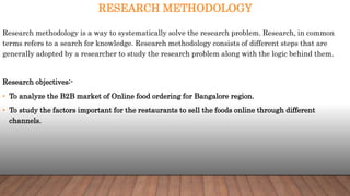 A study of restaurant with respect to Zomato | PPTX