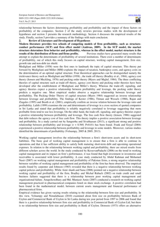 A study of selected manufacturing companies listed on colombo stock ...