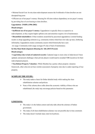 A study of slum rehabilitation schemes and policies | PDF