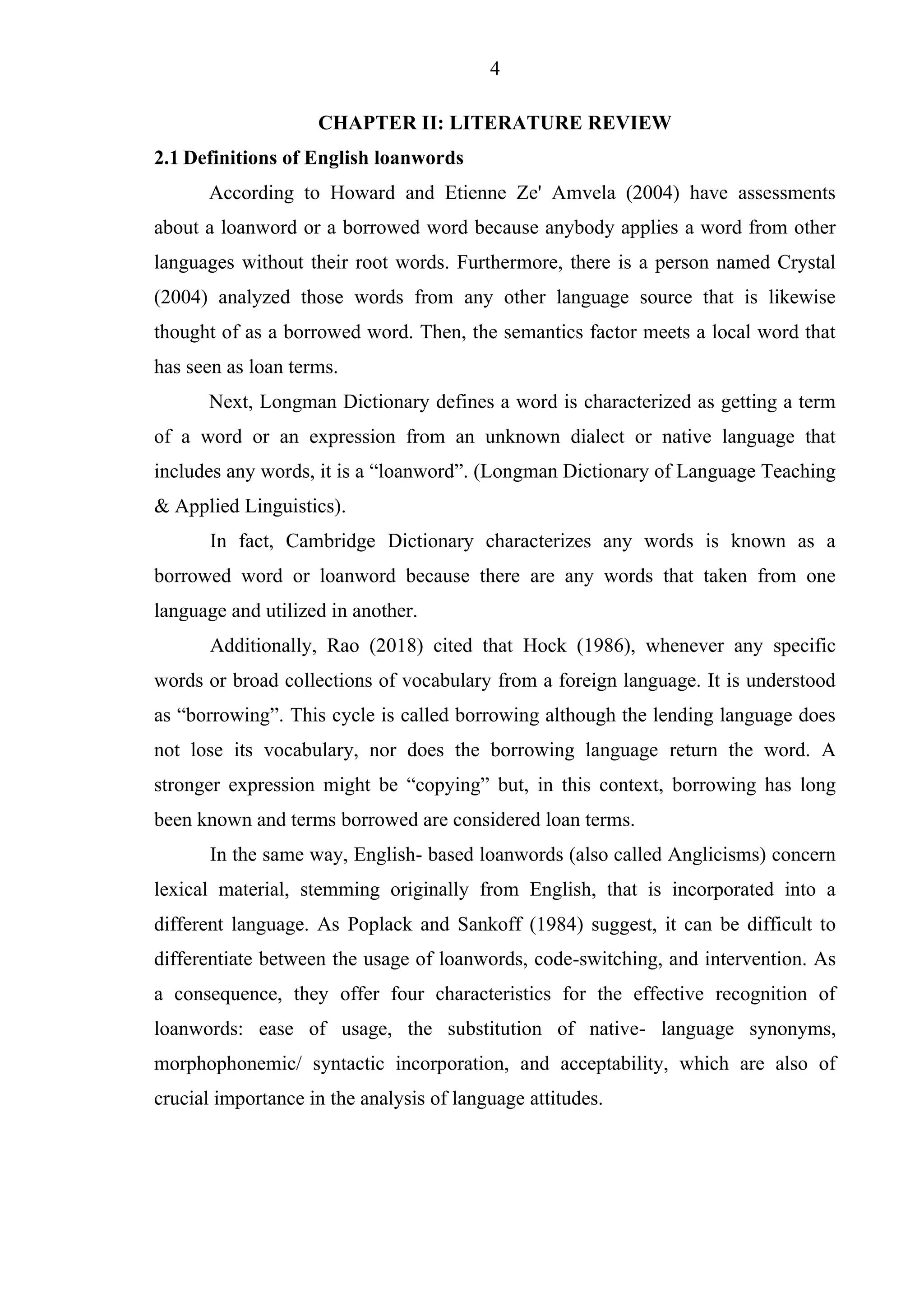 A study of some loanwords | PDF