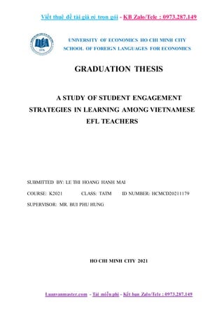 A study of student engagement strategies in learning among vietnamese efl teachers.docx