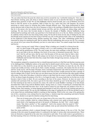 A study of the novel siddhartha from the perspective of intertextuality ...