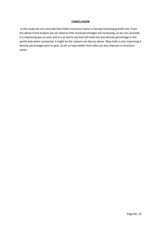 A study of trends in insurance | PDF