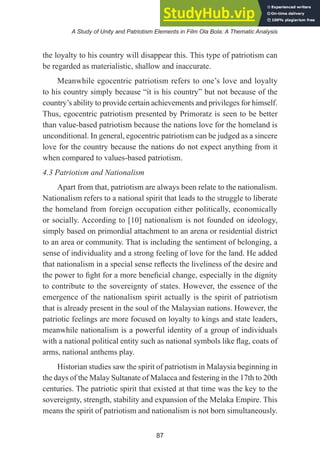 A Study Of Unity And Patriotism Elements In Film Ola Bola A Thematic ...