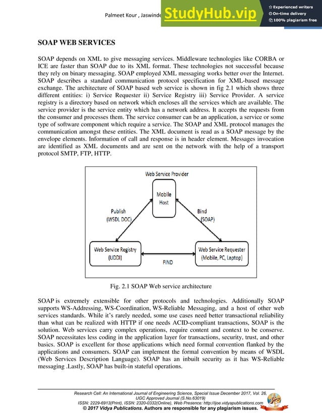 A Study Of Web Services And Its Implications | PDF
